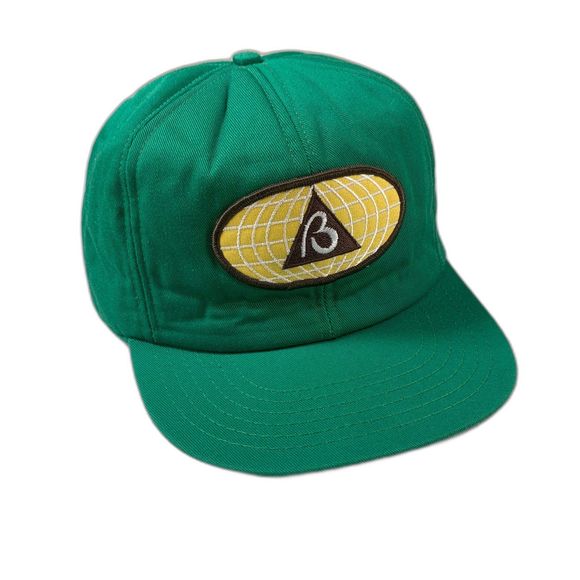 Accessories | Vintage K Brand B Triangle Trucker Hat Green Snapback ...